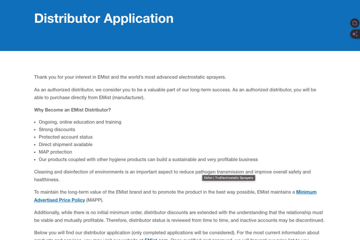 Distributors - EMist